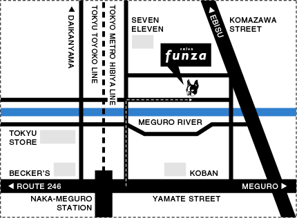 salon funza - サロンファンザは中目黒にあるヘアサロン（美容室）です。